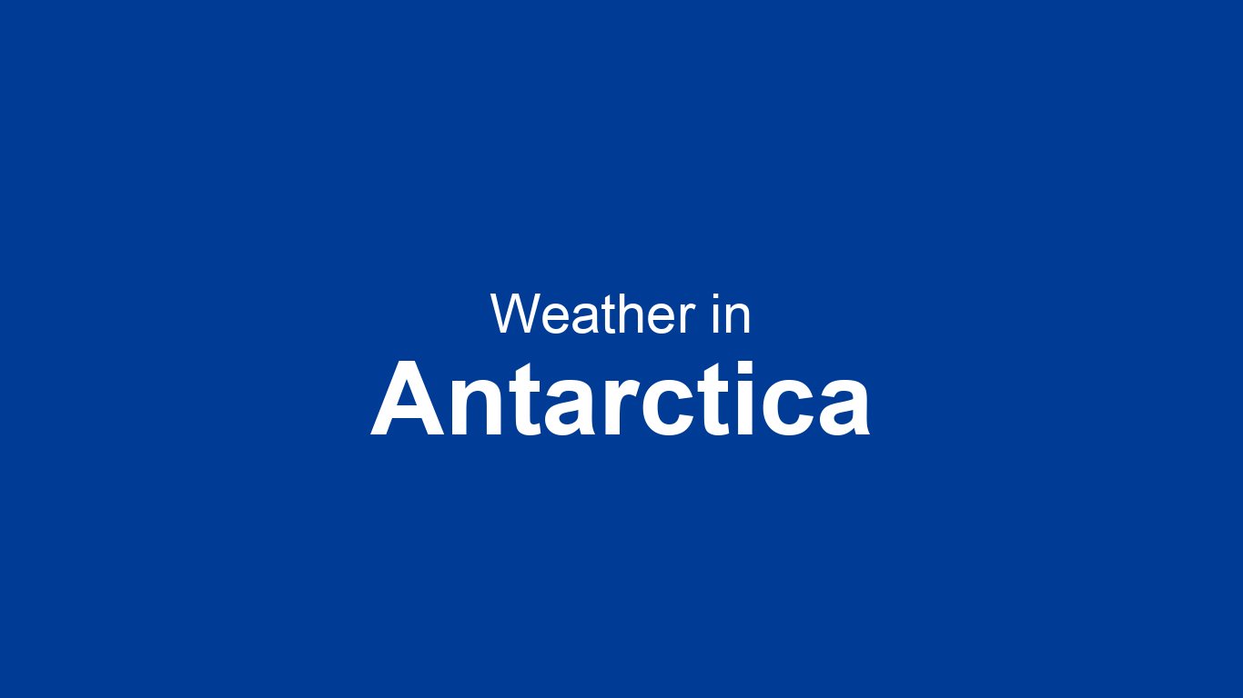 Weather in Antarctica - Forecast & Live Conditions