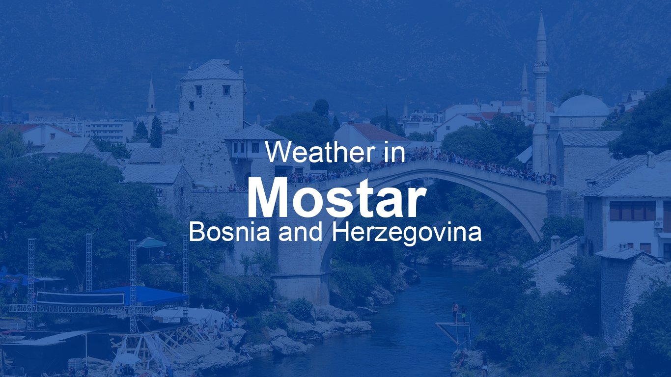 Weather in Mostar, Bosnia and Herzegovina - 7-Day Forecast & Live ...