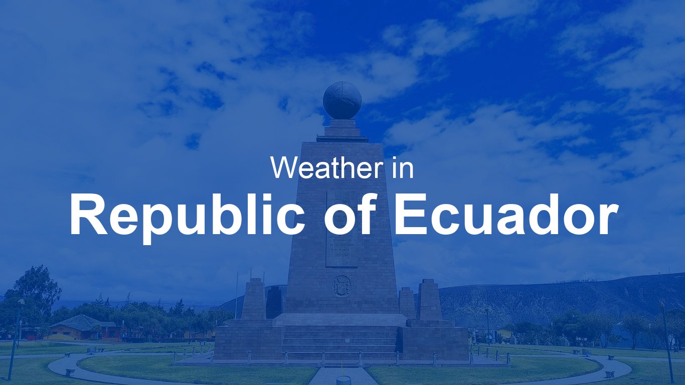 Weather in Ecuador - Forecast & Live Conditions