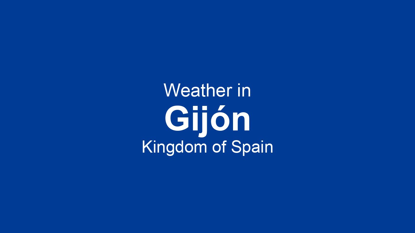 Weather in Gijón, Spain - 7-Day Forecast & Live Conditions