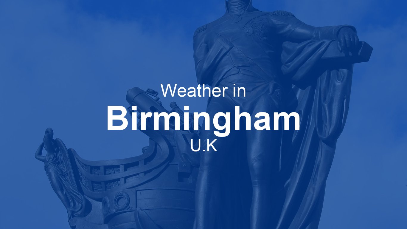 Weather in Birmingham, United Kingdom - 7-Day Forecast & Live Conditions