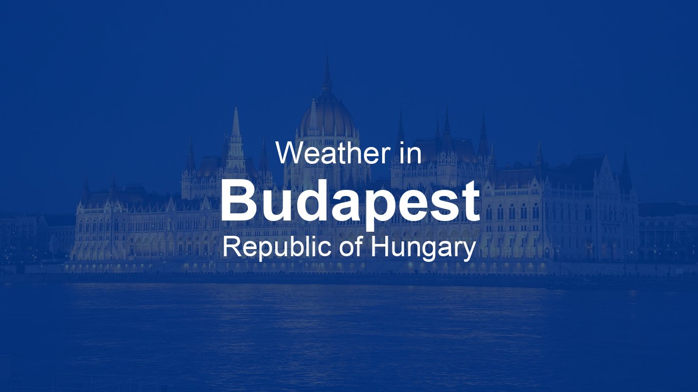 Weather in Budapest, Hungary - 7-Day Forecast & Live Conditions
