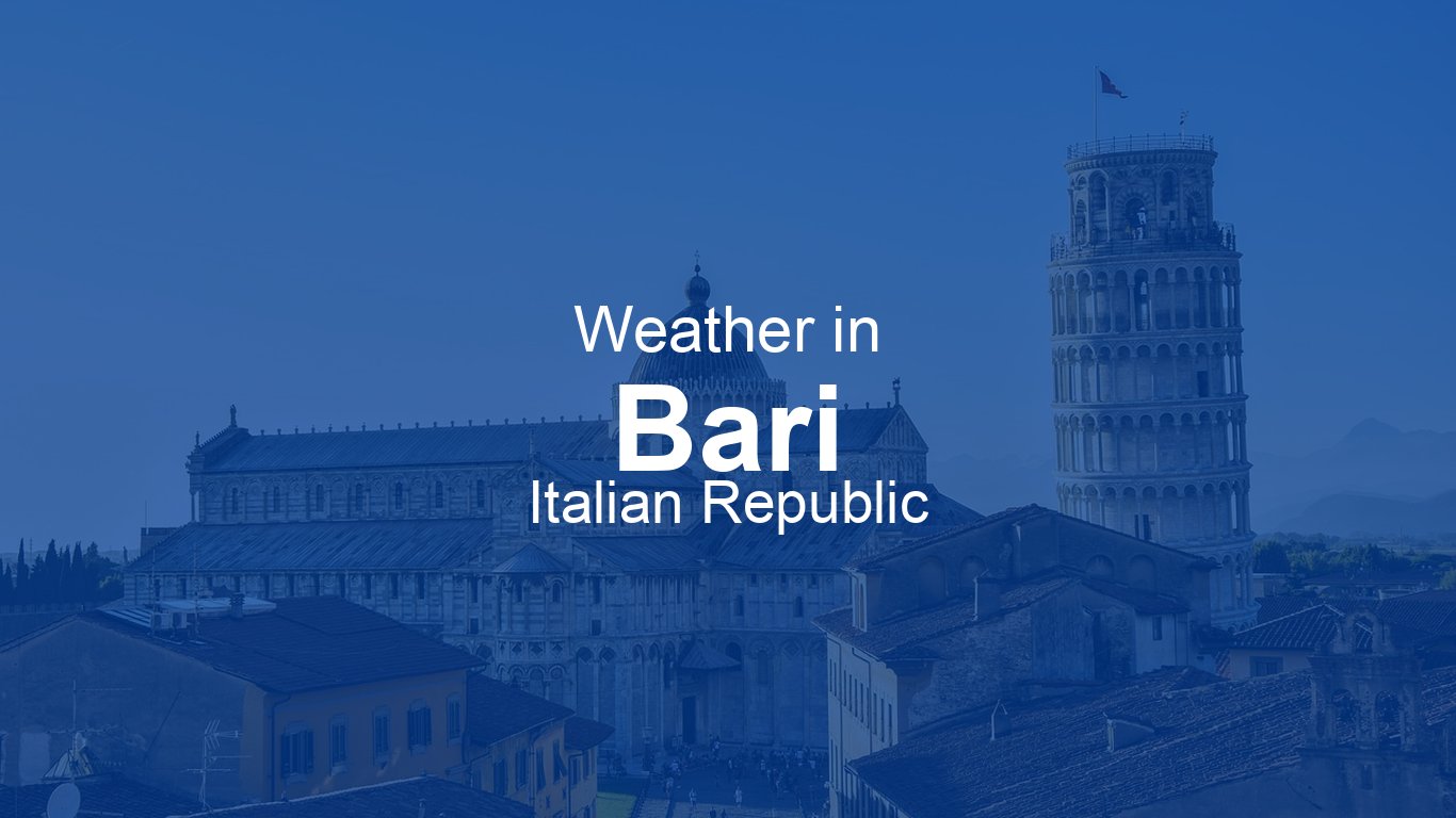 Weather in Bari, Italy - 7-Day Forecast & Live Conditions