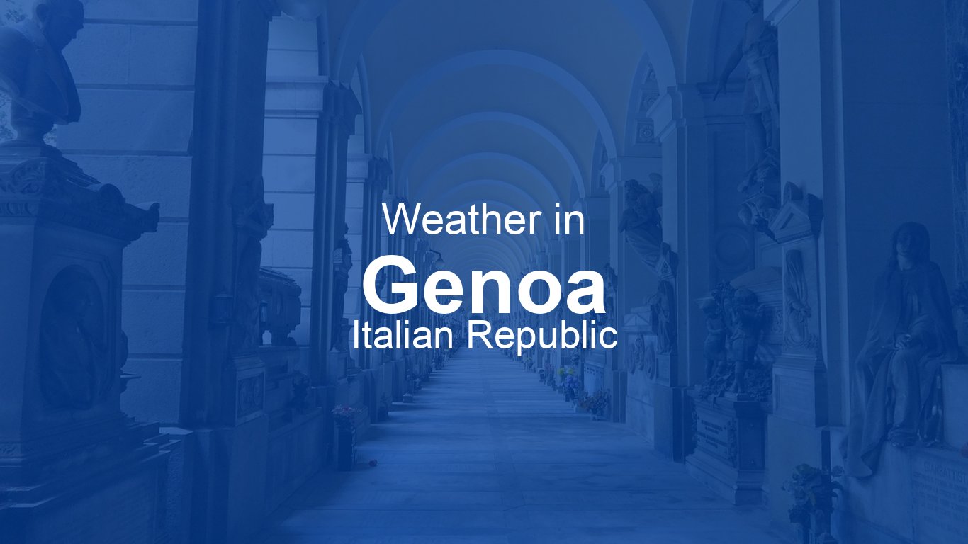 Weather in Genoa, Italy - 7-Day Forecast & Live Conditions