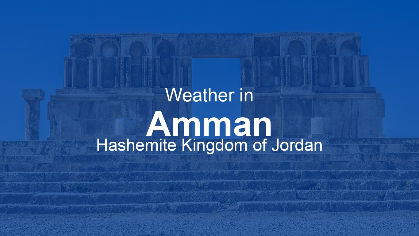 Weather in Amman, Jordan - 7-Day Forecast & Live Conditions