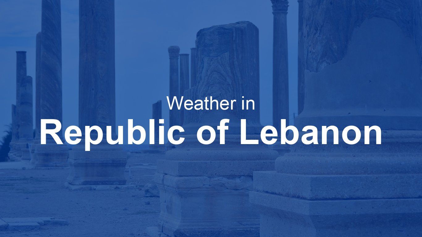 Weather in Lebanon - Forecast & Live Conditions