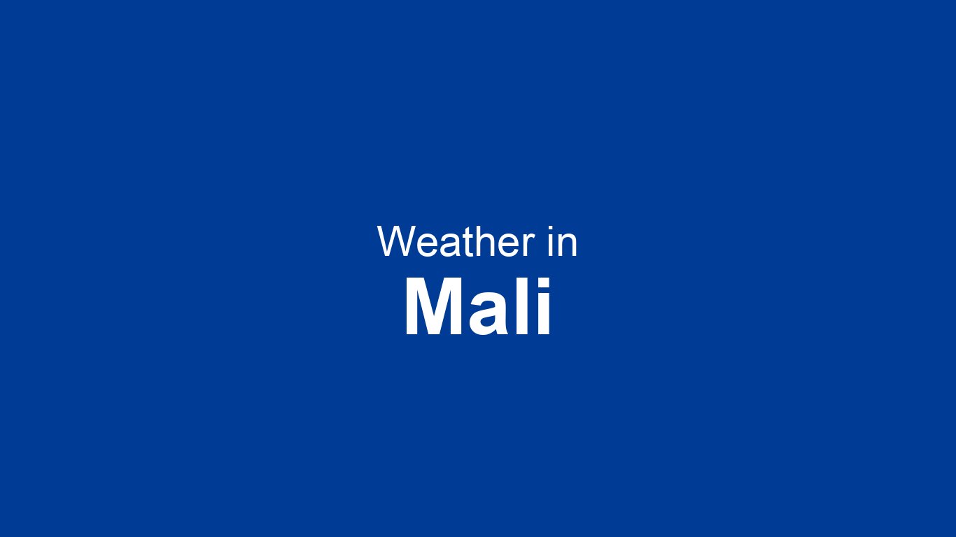 Weather in Mali - Forecast & Live Conditions