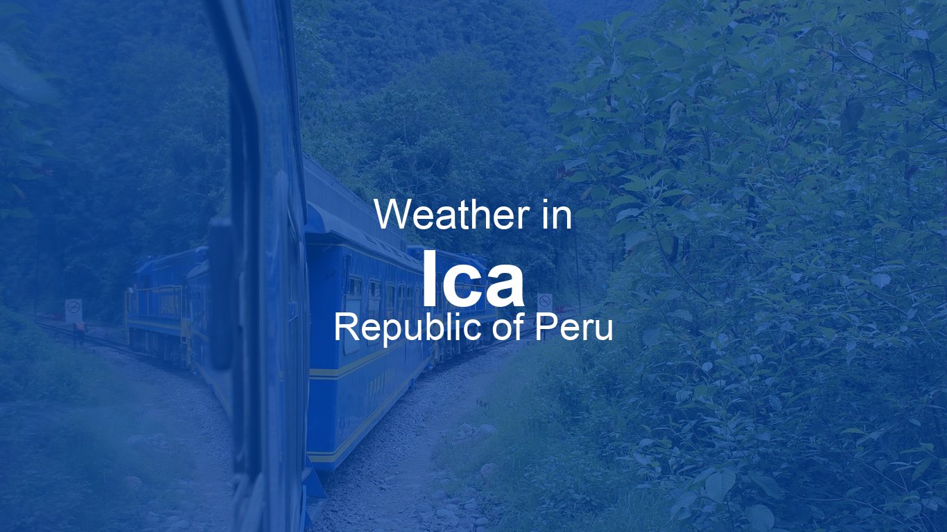 Weather in Ica, Peru - 7-Day Forecast & Live Conditions