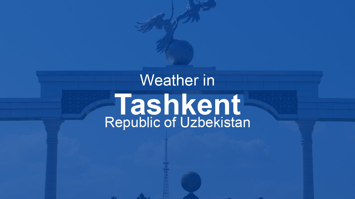 Weather in Tashkent, Uzbekistan - 7-Day Forecast & Live Conditions