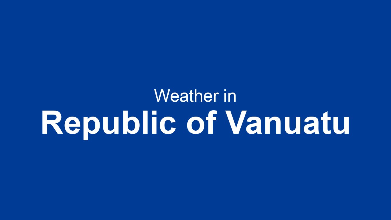 Weather in Vanuatu - Forecast & Live Conditions